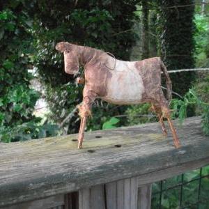 Primitive Cow Doll - Shelf Sitter Or Tuck - For Your Hutch, Cupboard Or ...
