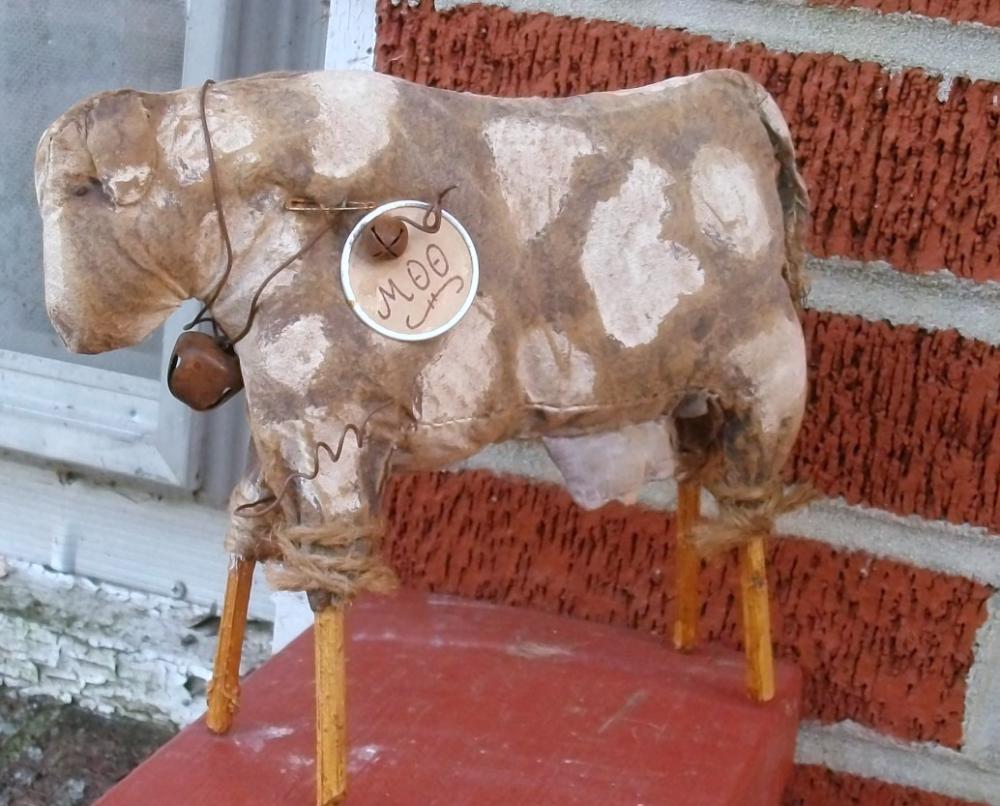 Extreme Primitive Cow Doll -Shelf Sitter Or Tuck - For Your Hutch ...