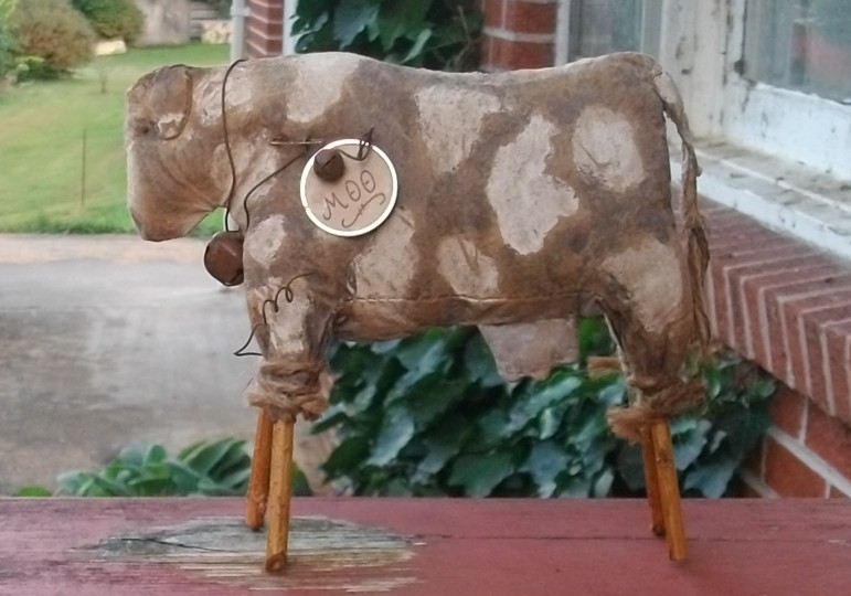 Extreme Primitive Cow Doll -Shelf Sitter Or Tuck - For Your Hutch ...
