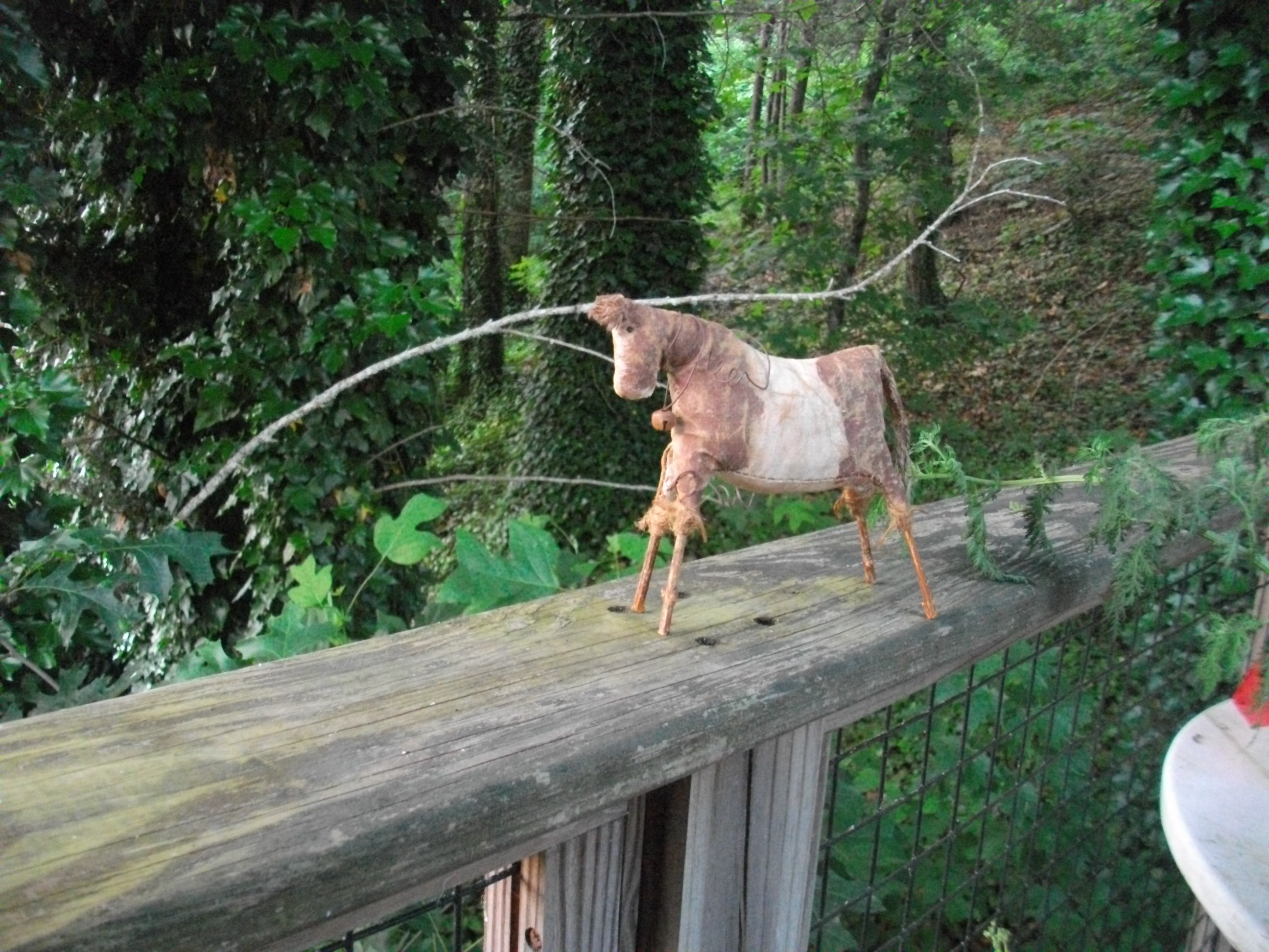 Primitive Cow Doll - Shelf Sitter Or Tuck - For Your Hutch, Cupboard Or ...